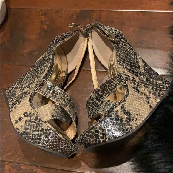 Cathy Jean | Shoes | Snake Cathy Jean Wedges | Poshmark
